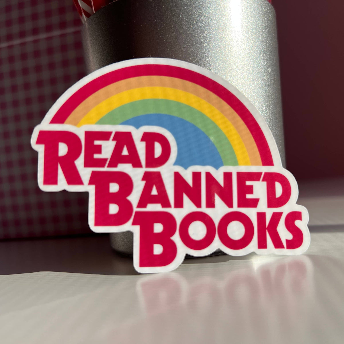 Read Banned Books Rainbow Sticker – A Little Bookish