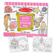 Jumbo Coloring Pad - Pink (11" X 14") – A Little Bookish